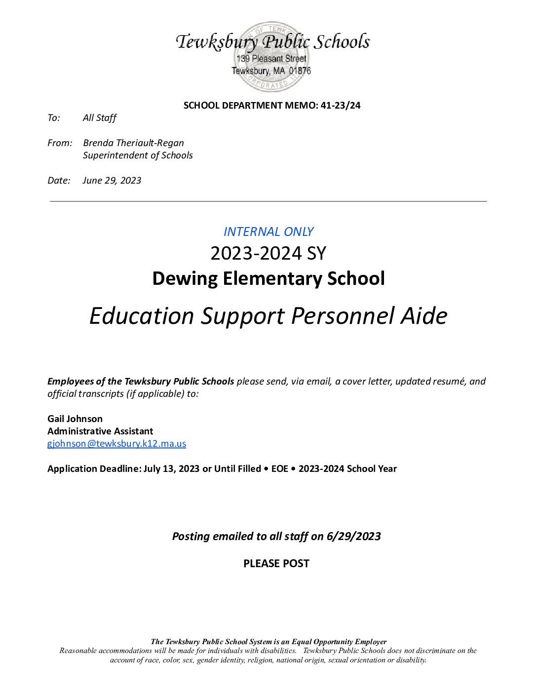 41-23_24_ ESP Dewing - Tewksbury Public Schools